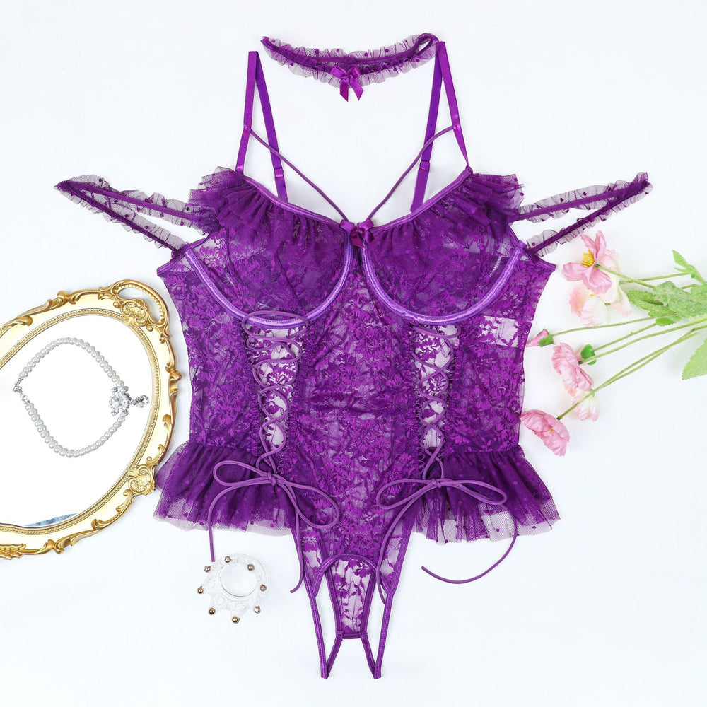 Plus Size Sheer Lace Bodysuits – Seuke